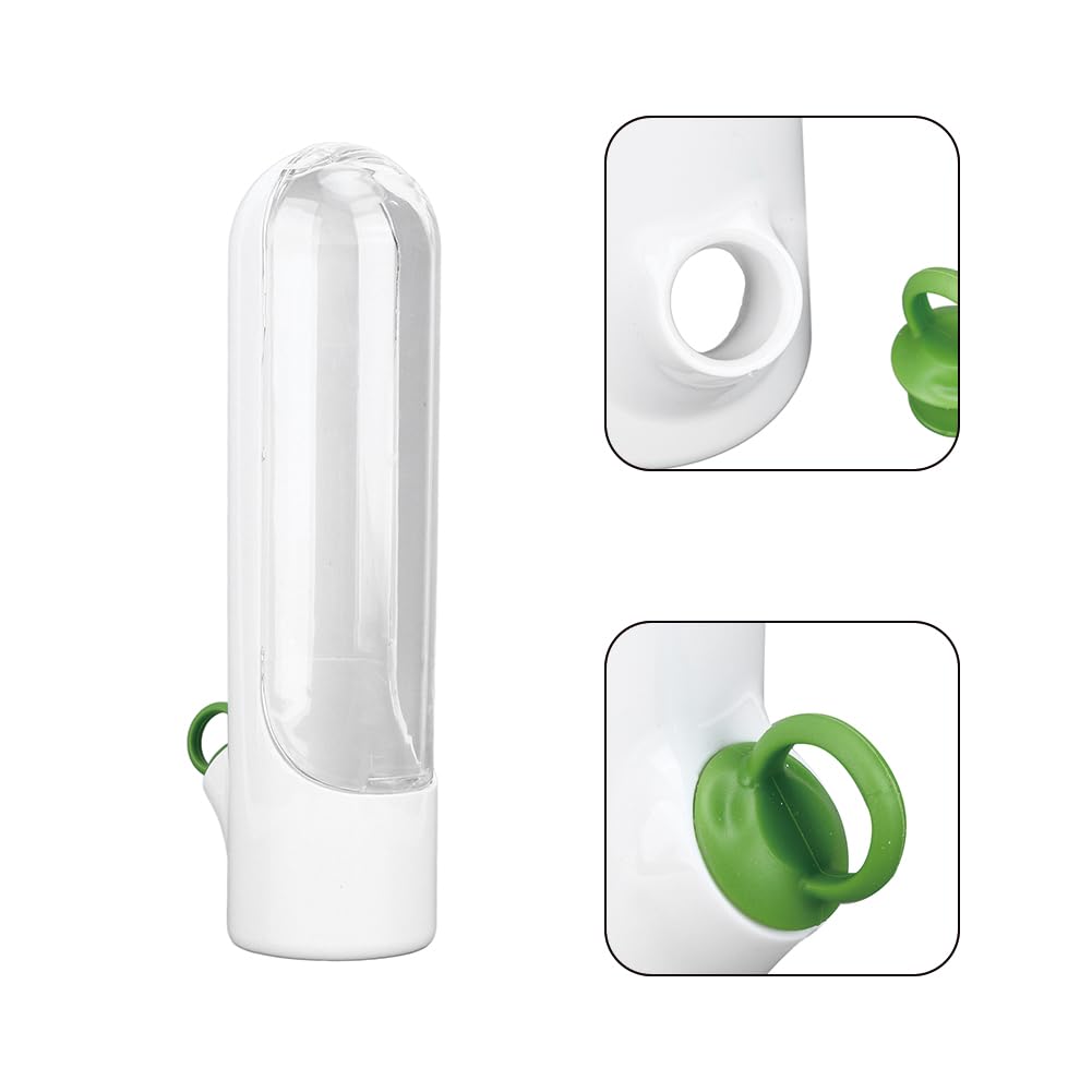 Lwuey Herb Savor Pod, Saver for Refrigerator Fresh Keeper Container Vegetable Preservation Bottle Vanilla Storage Cup Keep Greens Practical Tool Cilantro Mint Leaves Parsley Asparagus Kitchen Home