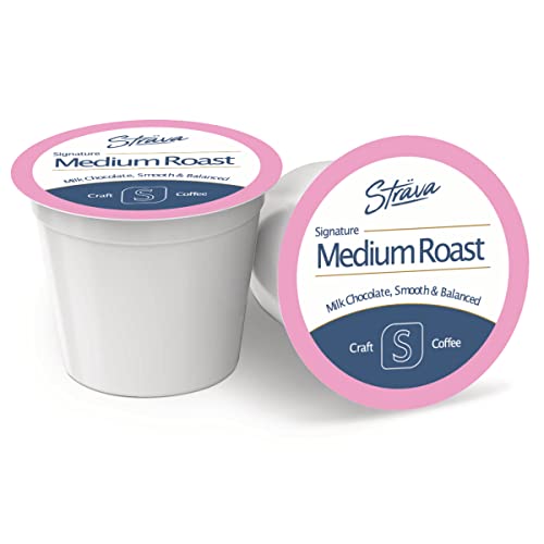 Sträva Signature Low Acid Coffees K Cups: Café Quality with Vibrant Flavor and Aroma. Fresh Roasted, Small-Batch, Specialty-Grade, 100% Arabica Coffee, High Antioxidant, Non-GMO, Gentle on the Belly, Single-Serve K Cup (Medium Roast Colombian)