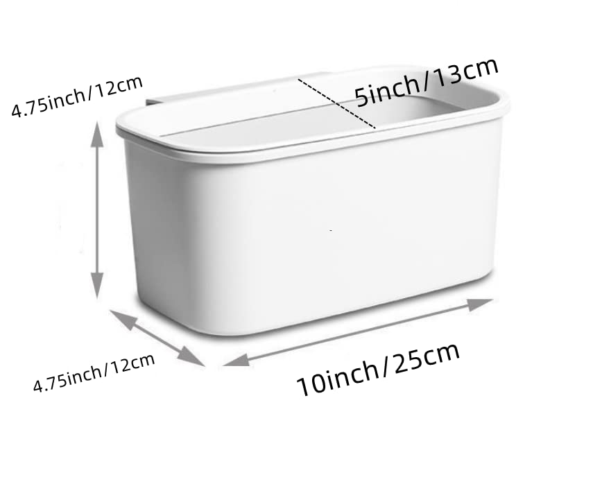 2 Pack Pink Hanging Cup Holders,10x5x4.5"Trolley Basket Storage,Rolling Cart Accessories Hanging Buckets Hanging Bins,Plant Containers,Storage Bucket,Make Up Pencil Holder,Kitchen Storage Container