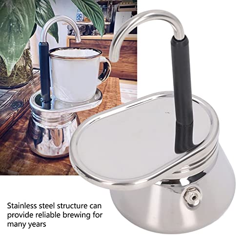 Italian Coffee Maker, Moka Coffee Maker 1 Cup, Mini Stove Coffee Machine Portable Coffee Maker, for Outdoor Camping Home Good Gifts