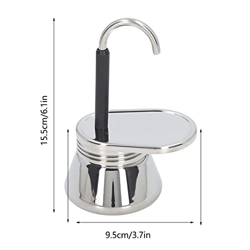 Italian Coffee Maker, Moka Coffee Maker 1 Cup, Mini Stove Coffee Machine Portable Coffee Maker, for Outdoor Camping Home Good Gifts