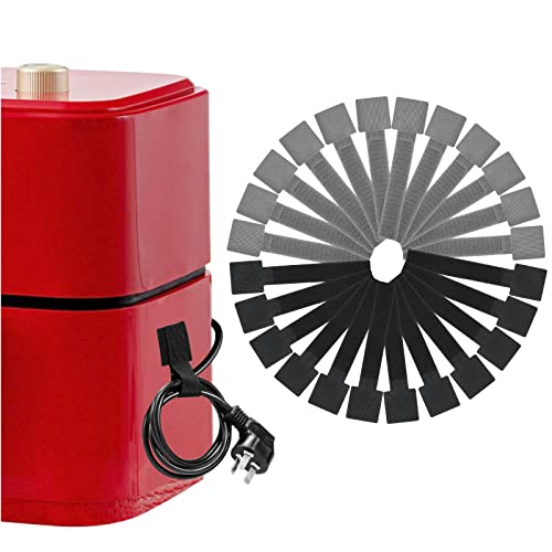 Cord Organizer for Appliances 24 PCS, Cable Manager Clamp for Small Kitchen Appliances, Used for Household and Pressure Cookers, Blenders, Coffee Machines, Toasters (Black, Gray)