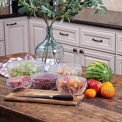 Jrsoul He Fresh Keeping Bag Storage Box with 100 Disposable Cling Film Multifunctional Plastic Wall-mounted Safety Kitchen Storage (mint green)