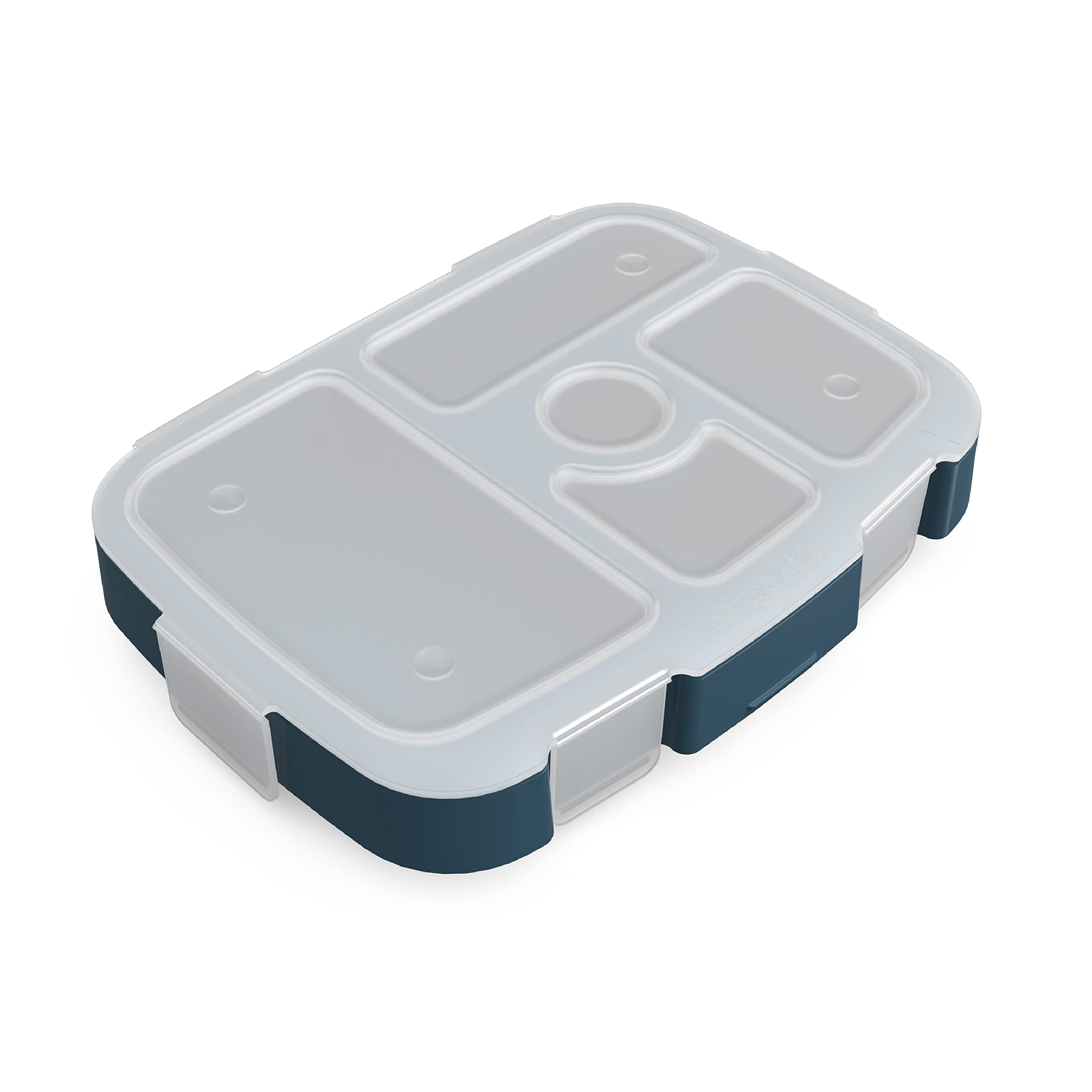 Bentgo® Kids Prints Tray with Transparent Cover - Reusable, BPA-Free, 5-Compartment Meal Prep Container with Built-In Portion Control for Healthy Meals At Home & On the Go (Friendly Skies)