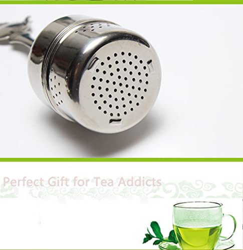 Tea Infuser, Stainless Steel Tea Strainer, Teapot-shaped tea strainer with Straight Handle, Extra Fine Mesh Tea Filter For Loose Leaf, Leaf Tea, Rose, Coffee