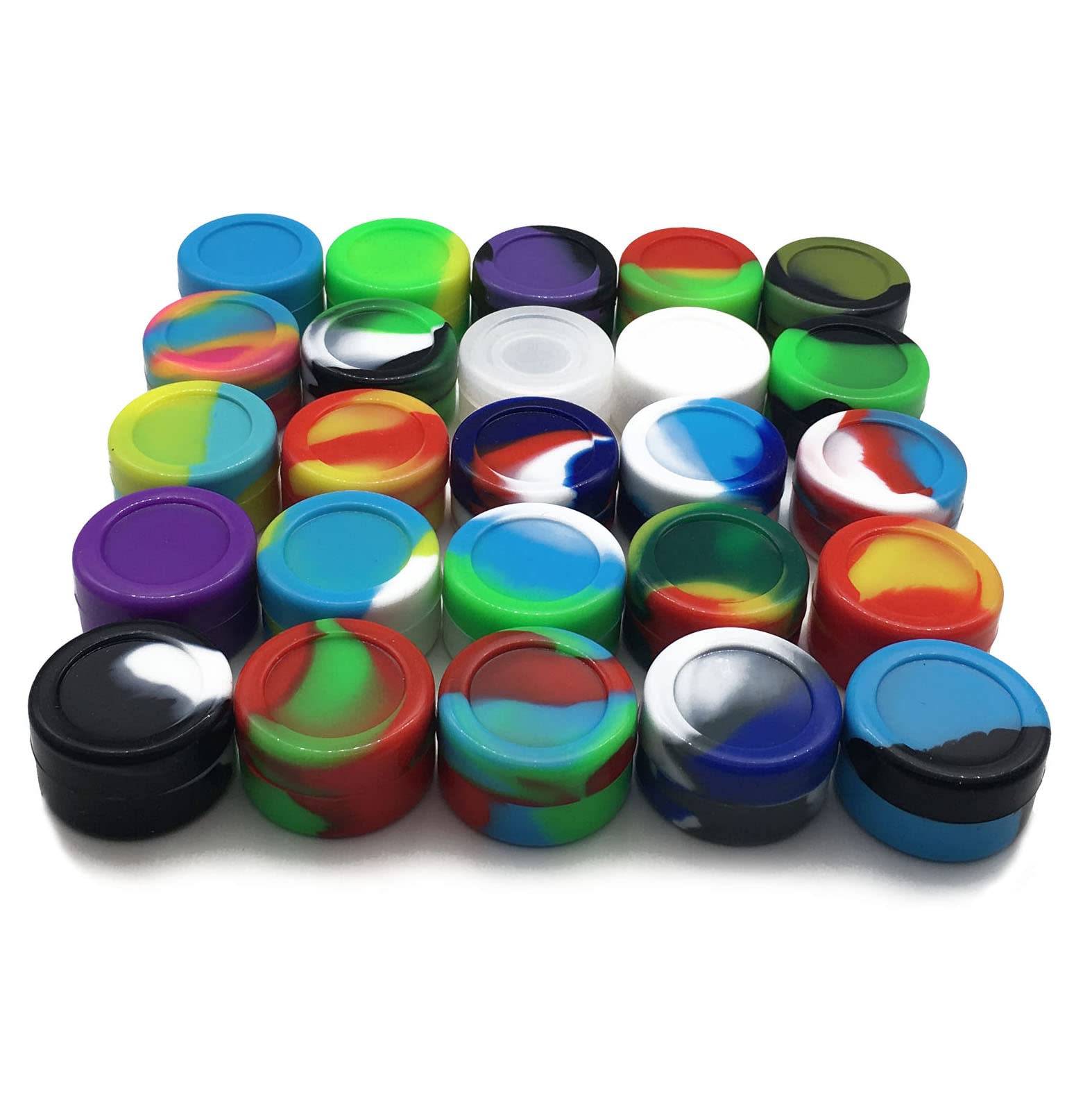 vitakiwi 5ML Wax Silicone Containers Concentrate Jars Non-stick (15)
