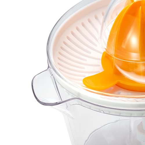 Dominion BPA-Free CitroMax Electric Citrus Juicer Extractor, Compact Volume Pulp Control, Oranges, Lemons, Limes, Grapefruits with Easy Pour Spout, 34oz, White
