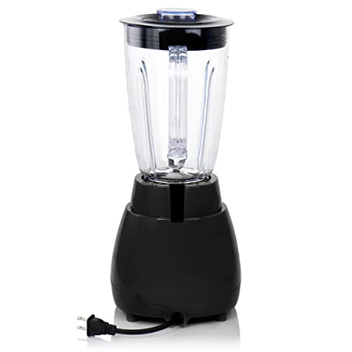 Better Chef Classic 10-speed Blender | 6-cup | BPA-free Acrylonitrile Styrene Polymer Jar (Black)