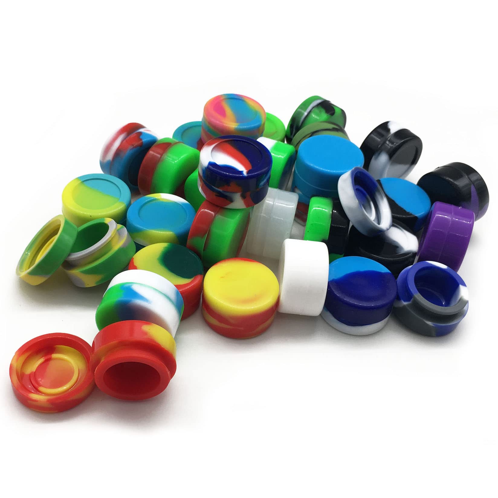 vitakiwi 5ML Wax Silicone Containers Concentrate Jars Non-stick (15)