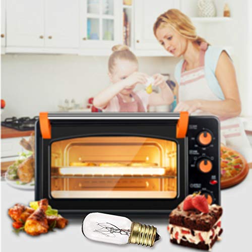 Microwave Light Bulb, Over Stove Appliance Replacement 40W Incandescent for Refrigerator, 40W E17 120V Indicator Intermediate Base Microwave Oven Bulb, Microwaves and The Lava Lamps - Replaces, 8Pack