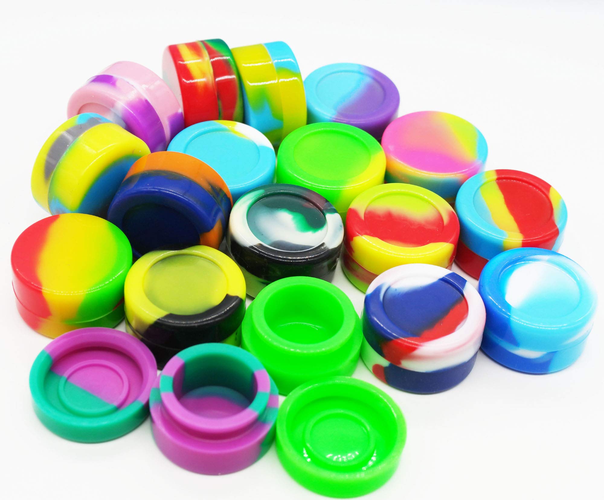 vitakiwi 5ML Wax Silicone Containers Concentrate Jars Non-stick (15)