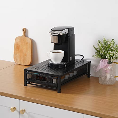 Mknana K-Cup Coffee Pod Storage Drawer,K Cup Holder for Counter,Black