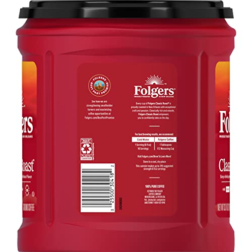 Folgers Classic Roast Ground Coffee, 33.7 Ounce