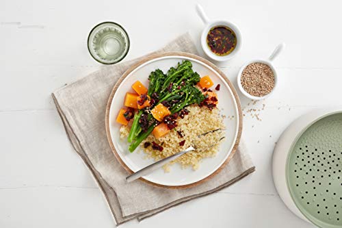 Lekue Microwave Rice, Grain & Quinoa Cooker, one size, Green