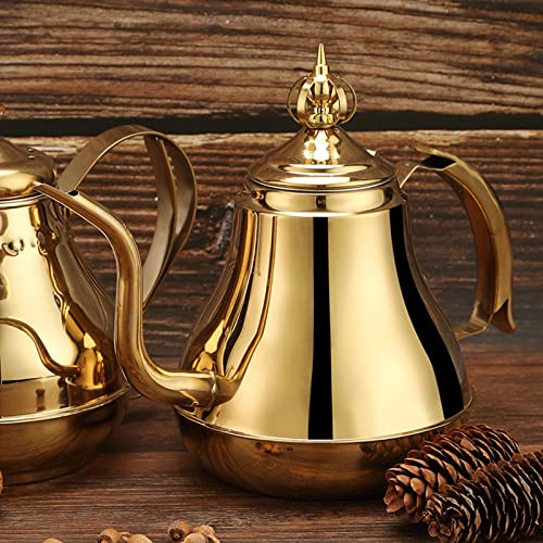 PDGJG Stainless Steel Coffee Drip Pot Gooseneck Kettle Teapot Tea Maker with Filter Induction Cooker Tea Kettle Kitchen Tools