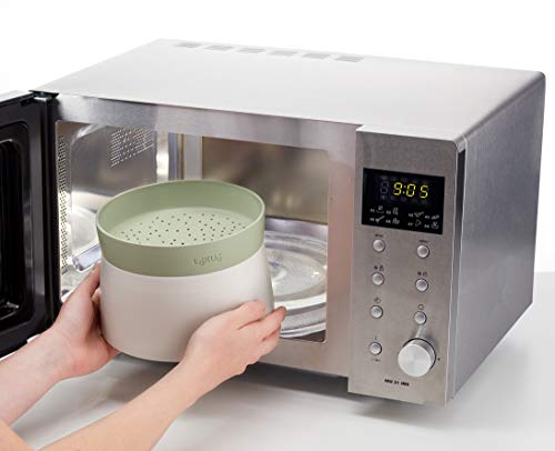 Lekue Microwave Rice, Grain & Quinoa Cooker, one size, Green