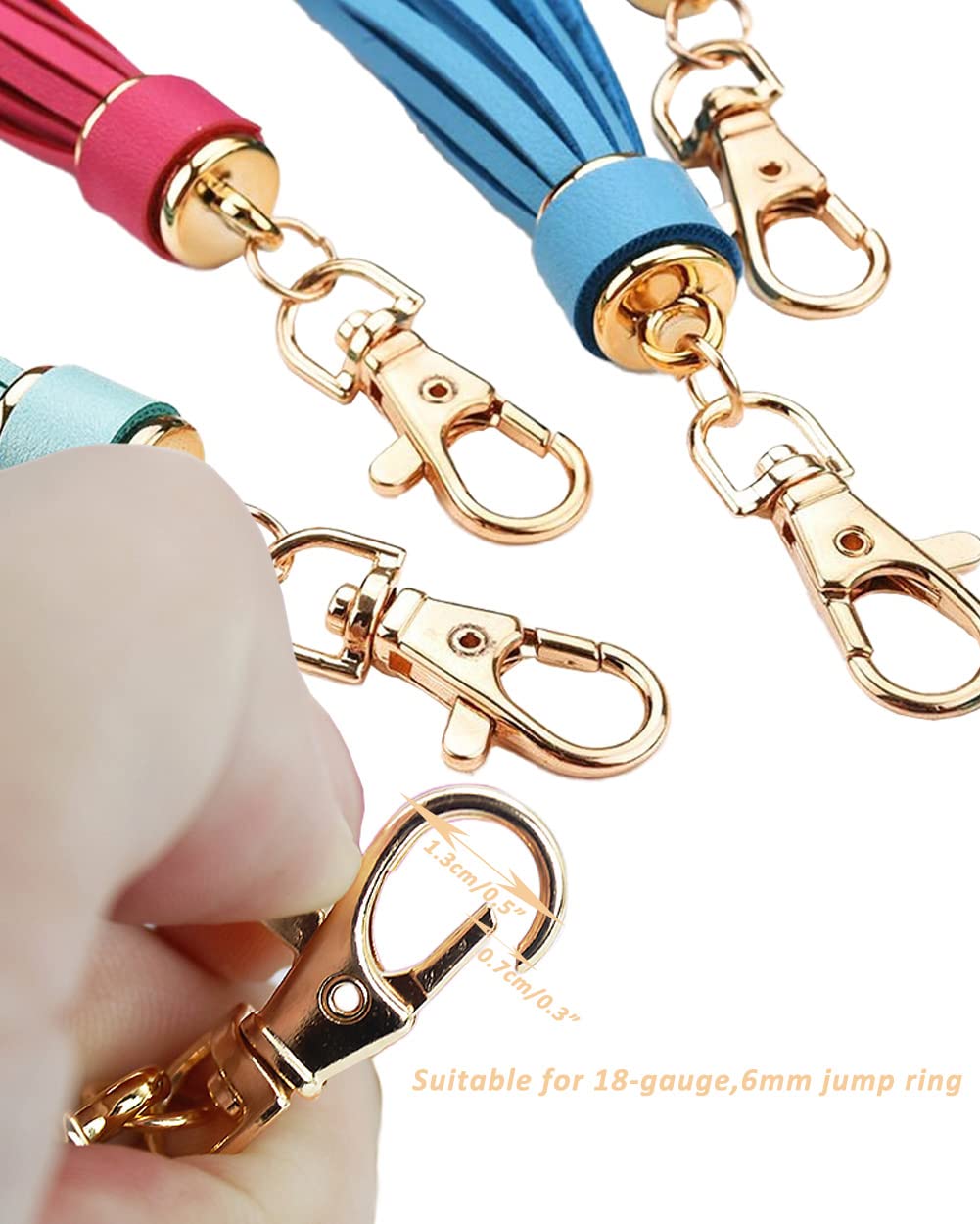MSCFTFB 10pcs Tassel Purse Charm,Leather Keychain,Key Chain for Car Keyring Purse Accessory Bag Charm Gift for Mom(Turquoise)