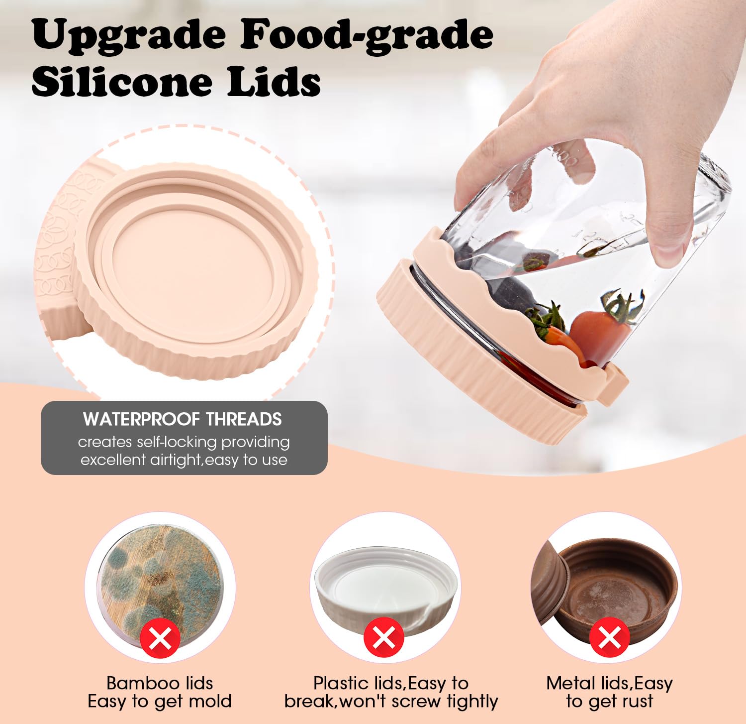 Oyrlize Overnight Oats Containers with Lids and Spoon,Companies,Work and Travel