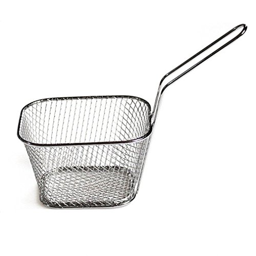 Stainless Steel Chef Basket Mini Fry Baskets Fryer Cooking French Fries Basket