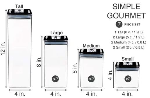 Food Storage Container Set 7 Pieces