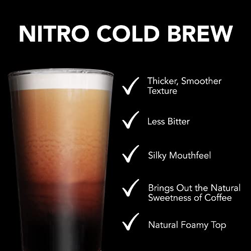 VINCI Nitro Cold Brew Maker Stainless Steel Home Brew Nitrogen Infusion Coffee Keg System Easy One Handed Dispensing System Includes Drip Mat