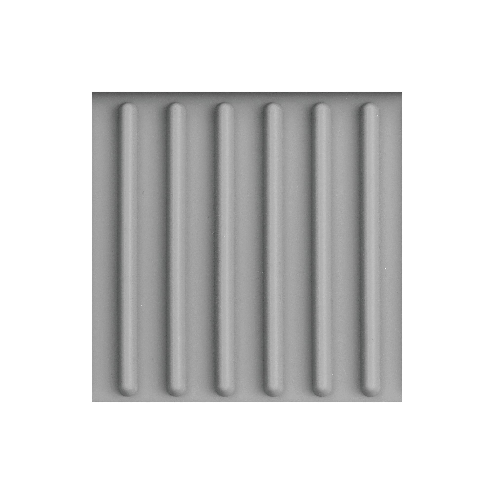 iDesign 63883 Lineo Silicone Kitchen Sink Tray for Sponges, Scrubbers, Soap, Stovetop Spoon Holder, 9" x 3.5" x 0.5", Gray