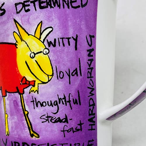 Capricorn Shelena Russell Zodiac Coffee Tea Mug Purple