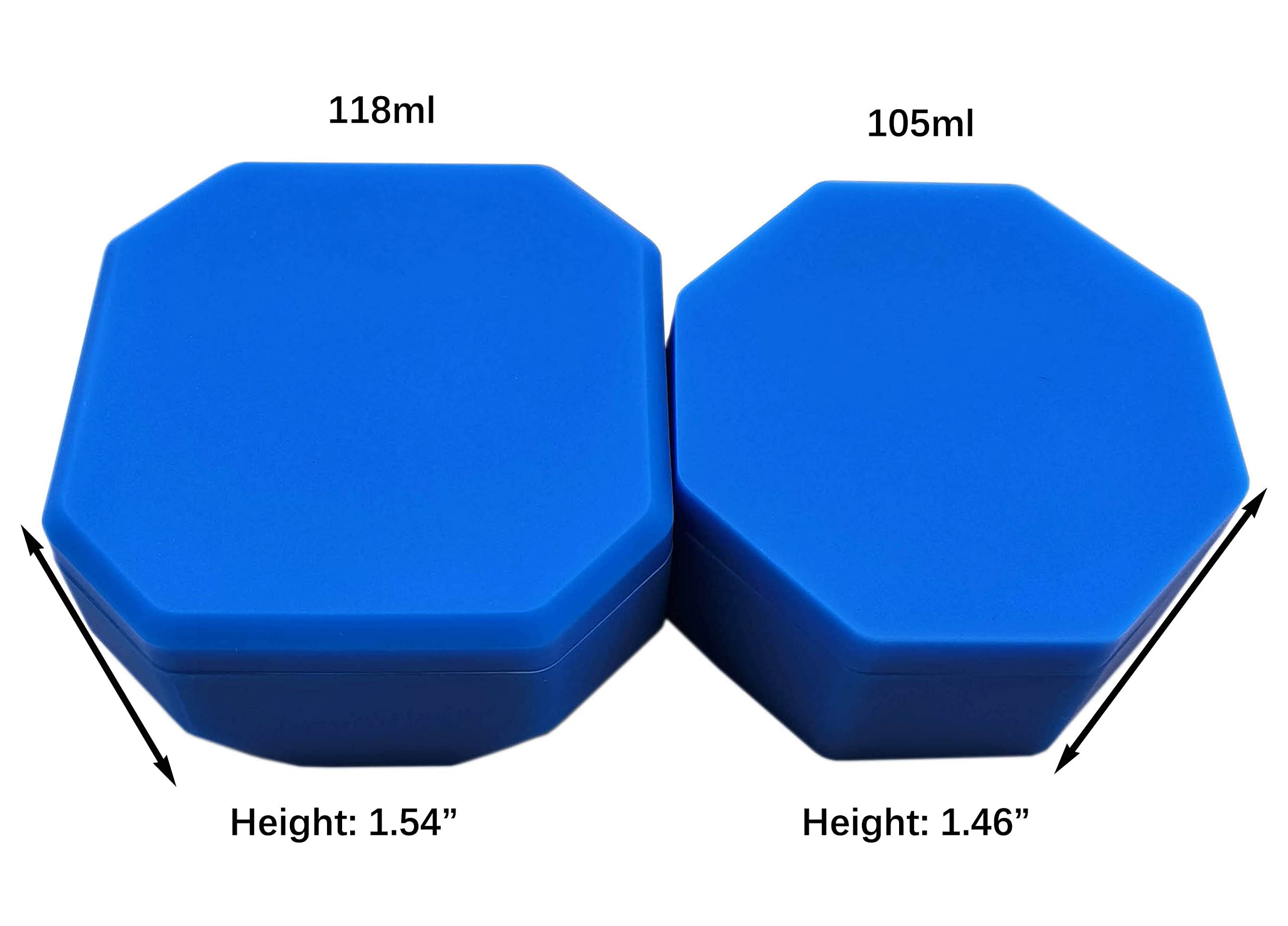 KUVIS 223ML Large Silicone Wax Container Non-stick Concentrate Jars (Blue)