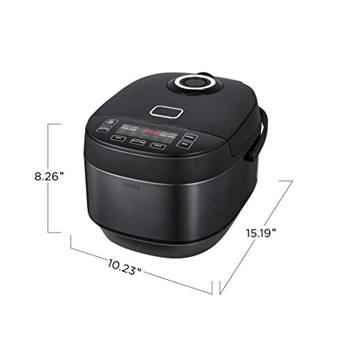 Crux 20 Cup Induction Rice Cooker, Multi-Cooker, Food Steamer, Slow Cooker, Stewpot, Easy One-Pot Healthy Meals, Dishwasher Safe Non-Stick Bowl, Black, one size