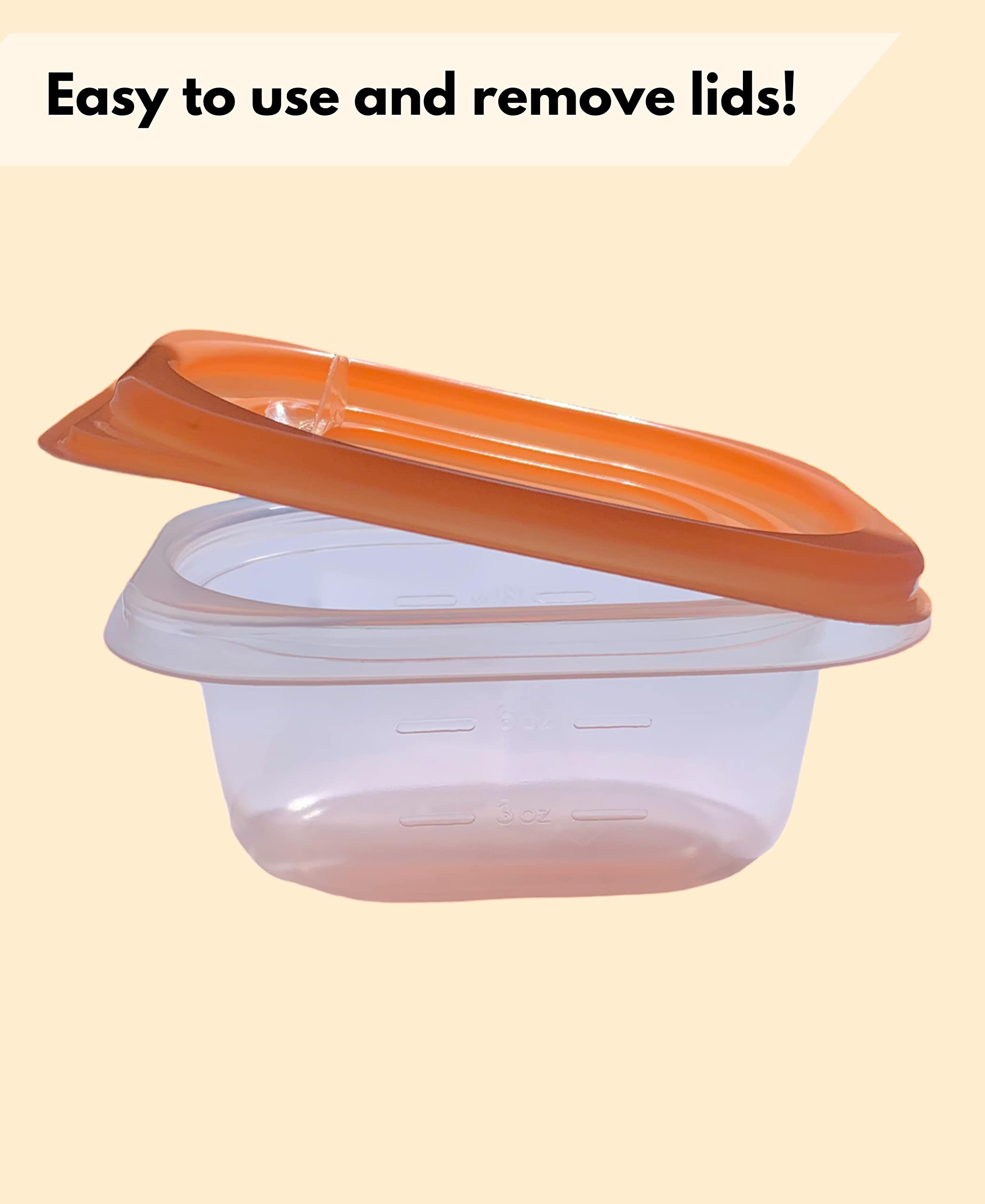 Room 2 Room 42-Piece Food Storage Container Set For Food Storage, Dishwasher Safe, Airtight, BEST VALUE (Orange)
