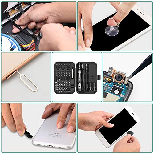 ORIA Precision Screwdriver Set, New Version 130 in 1 Screwdriver Kit with 120 Screwdriver Bits(117 PCS 28mm, 3 PCS 35mm), Repair Tool Kit with Magnetizer for Smart Phone, Household Appliances