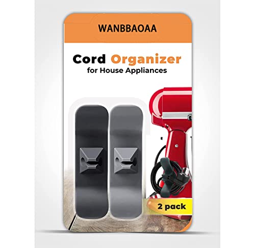 Cord Organizer for Appliances, 2 Pack Kitchen Appliance Cord Winder Cord Wrapper Cord Holder for Appliances, Mixer, Blender, Toaster, Coffee Maker, Pressure Cooker and Air Fryer Storage