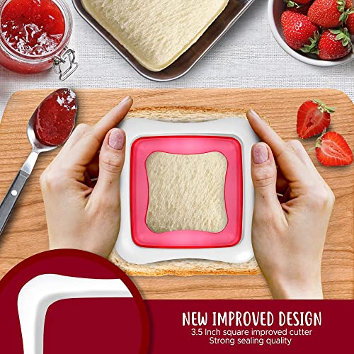 Affordable Sandwich Cutter and Sealer for Kids Lunch Box and Pocket Sandwich Maker, Remove Bread Crust, Make DIY Pocket Sandwiches