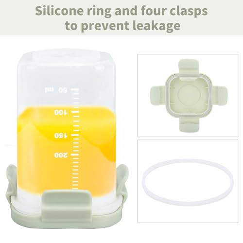 Songhak Baby Food Storage Containers Jars Lids Freezer Plastic Snack Puree Containers With Removable Ice Pack Safe Leak-proof Microwave Dishwasher 12 Set