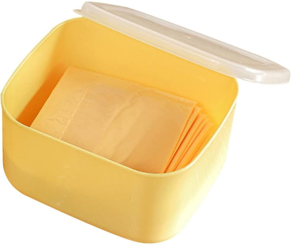 4 Pack Airtight Plastic Food Storage Containers with Lids - BPA-Free & Leak Proof - Cheese Storage Containers, Meal Prep Containers -4.7X4.3X3.5 Inch