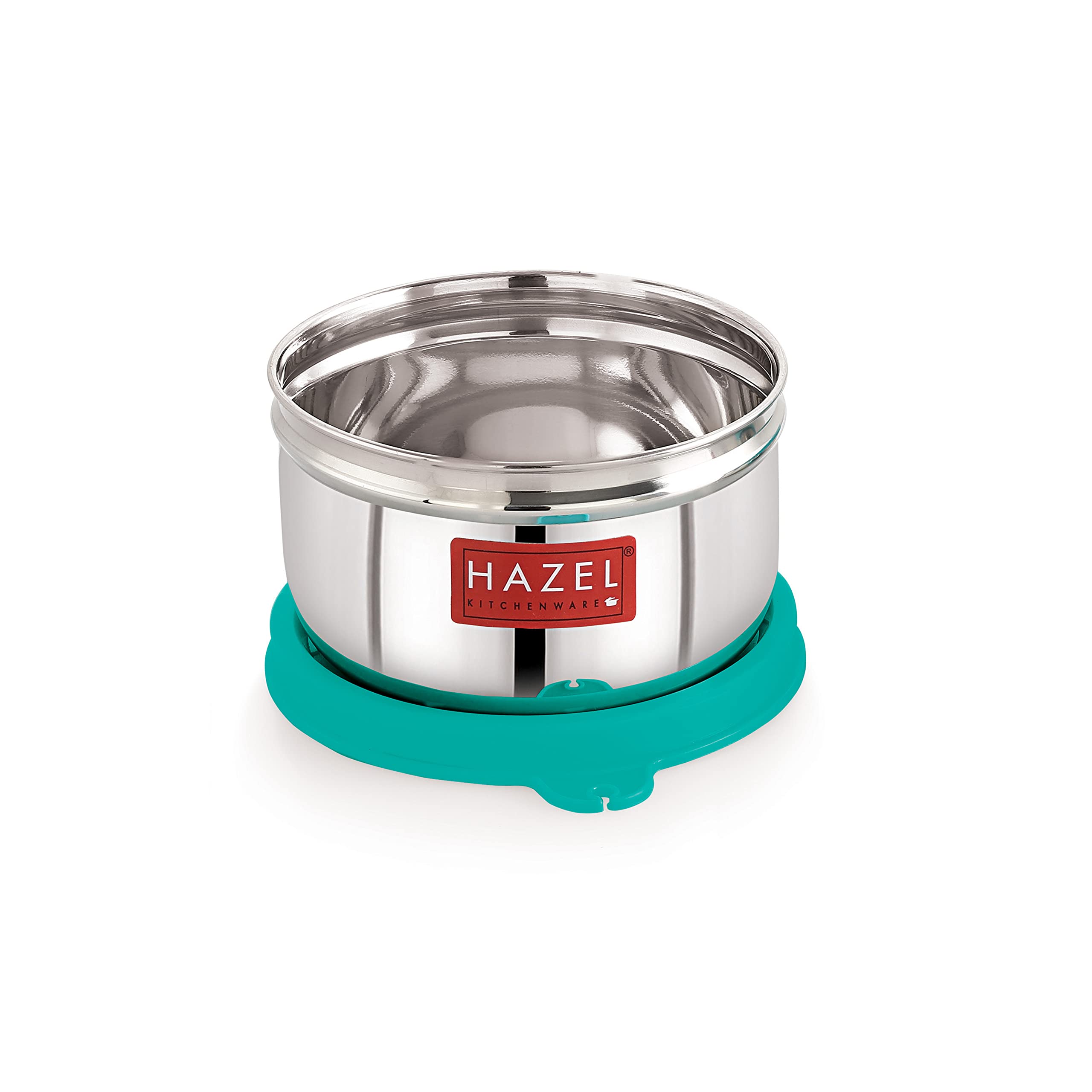 Hazel Stainless Steel Kitchen Containers Set of 6 | Storage Box for Kitchen & Tiffin Boxes | Air Tight Containers for Storage with Leak Proof Lid, 250 ML Each