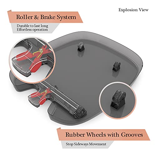 EVERIE GL01-L32 Large Size Appliances Tray with Rollers Compatible with Single Serve Brewers, Coffee Makers, Stand Mixers, Air Fryers, 12.6"W x 15"D