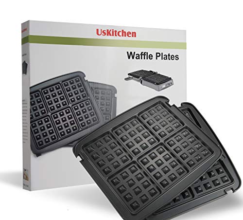 UsKitchen Waffle Plates for Cuisinart Griddler GR-150 Deluxe