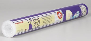 Warp'S Ribbed Shelf Liner 24" W X 10ft. L Non Adhesive Clear (Set of 4)