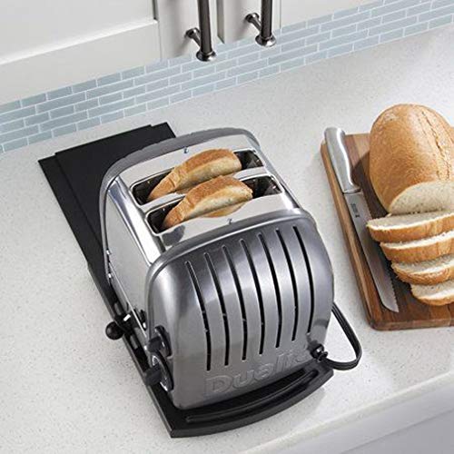 HauSun Kitchen Appliance Sliding Caddy Sliding Coffee Maker Tray Mat, Countertop Storage for Air Fryer Blender Stand Mixer Kitchen Appliances,Sliding Shelf with Smooth Rolling Wheels,2 Sets