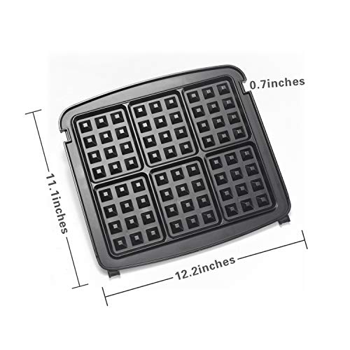 UsKitchen Waffle Plates for Cuisinart Griddler GR-150 Deluxe