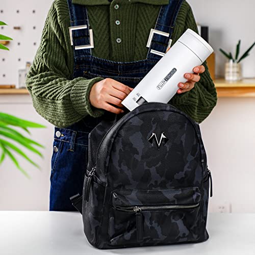 Travel Kettle Electric Small Stainless Steel Portable Electric Kettle for Boiling Water Travel Tea Kettle Automatic Shut off Dry Protection 4 Preset Heat Setting 500ml Hot Water Kettle for Coffee