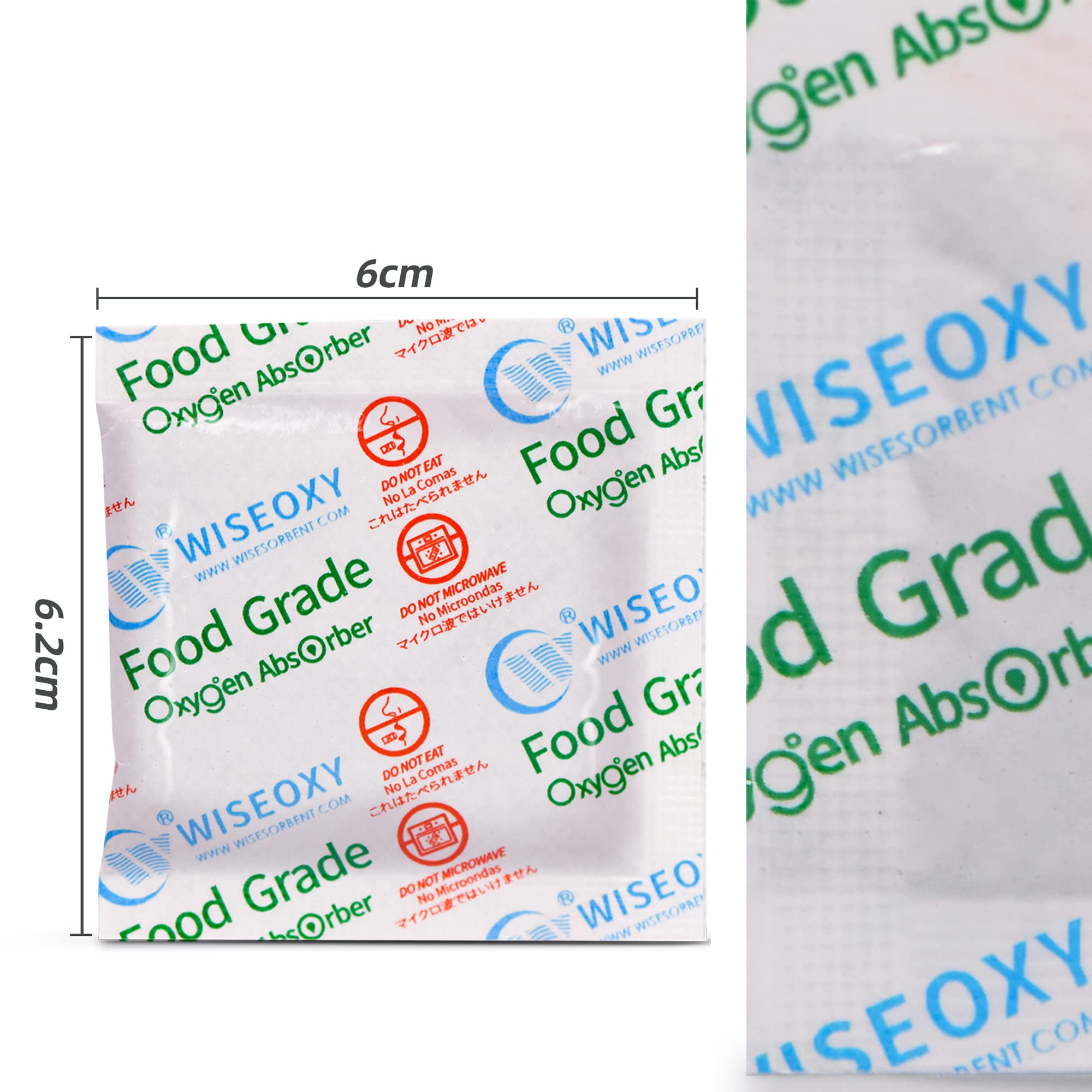 Wisesorb Oxygen Absorbers for Food Storage 300CC 100 Packets, Food Grade Oxygen Absorbers, O2 Absorbers Food Grade for Food Storage