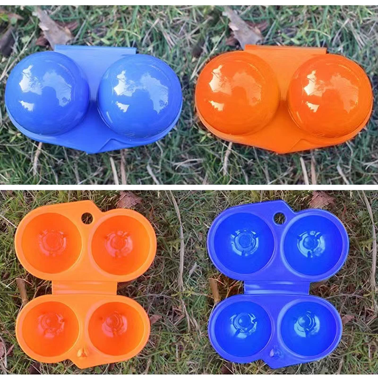 YYAOGAGNG 2Pcs Egg Box Shockproof Folding Plastic Egg Storage Tray Box Container for Outdoor Camping Picnic BBQ Hiking School