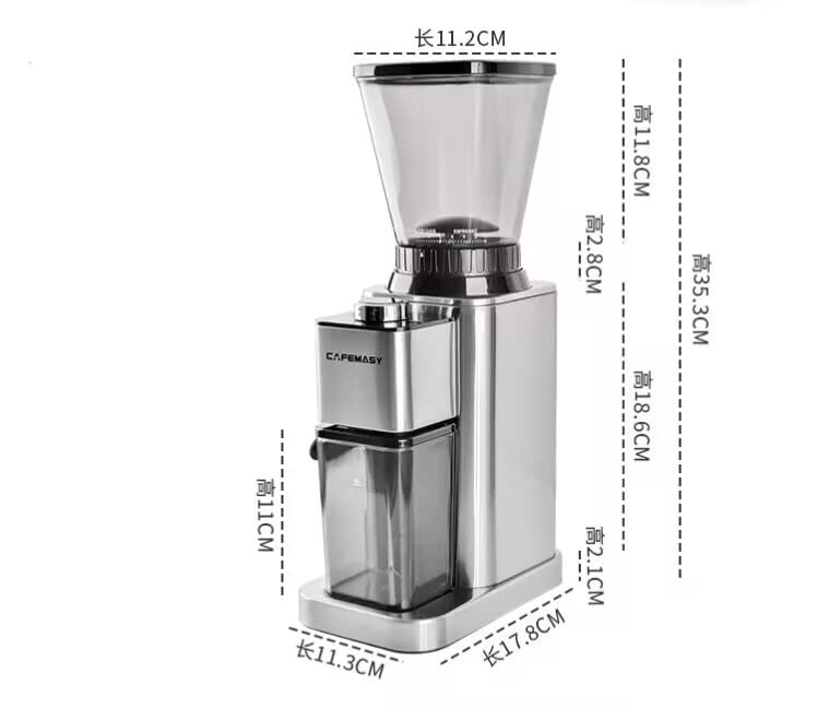 SHIDIAN Anti-static Conical Burr Coffee Grinder Stainless Steel Electric Coffee Beans Grinder Burr