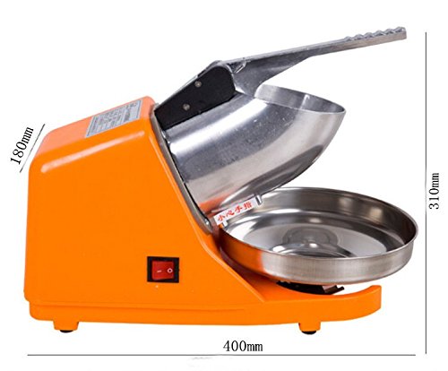 300W 220V Stainless Steel Household & Commercial Electric Ice Shaver Crusher Snow Cone Maker Machine