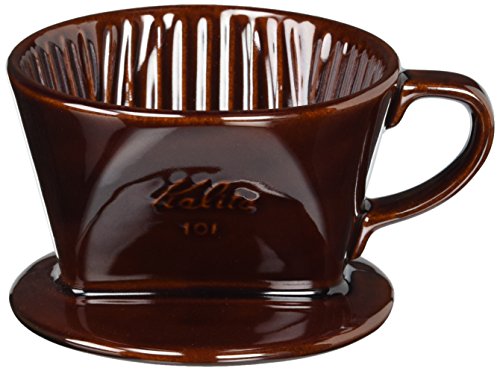 Kalita Ceramic Coffee Dripper 101 Lotto Brown # 01003