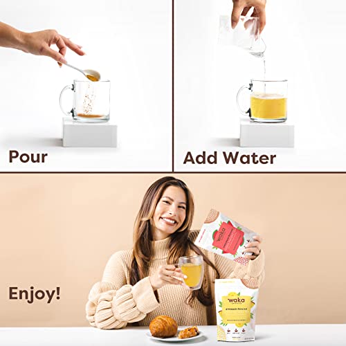 Waka β Unsweetened Instant Tea Powder 2-Bag Combo β 100% Tea Leaves β Watermelon Flavored & Pineapple Flavored, 4.5 oz Per Bag
