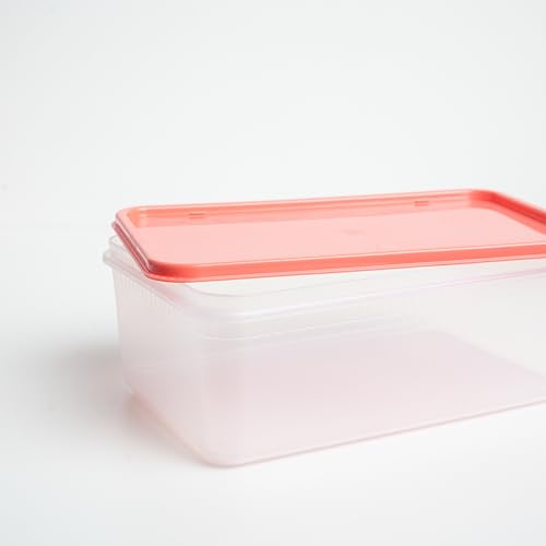 Unica Food Storage Container, with Airtight Lid, Stackable Rectangle Meal Prep Container, BPA-Free, Microwave and Freezer Safe, Set of 2, 39 oz, 6.06x6.06x3.45 in