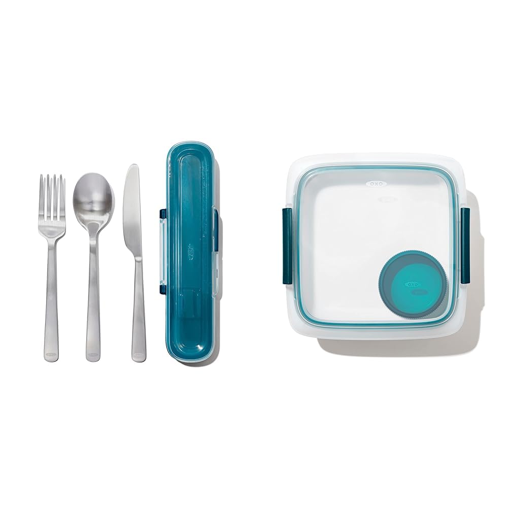 OXO Good Grips Prep and Go Utensils with Case Good Grips Prep & Go 6.3 Cups Salad Container